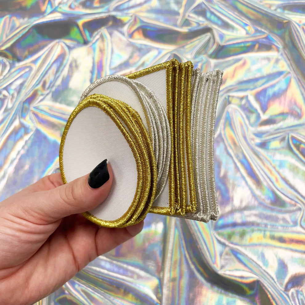 Blank Sublimation Patches with Metallic Border - Bulk Packs – The ...