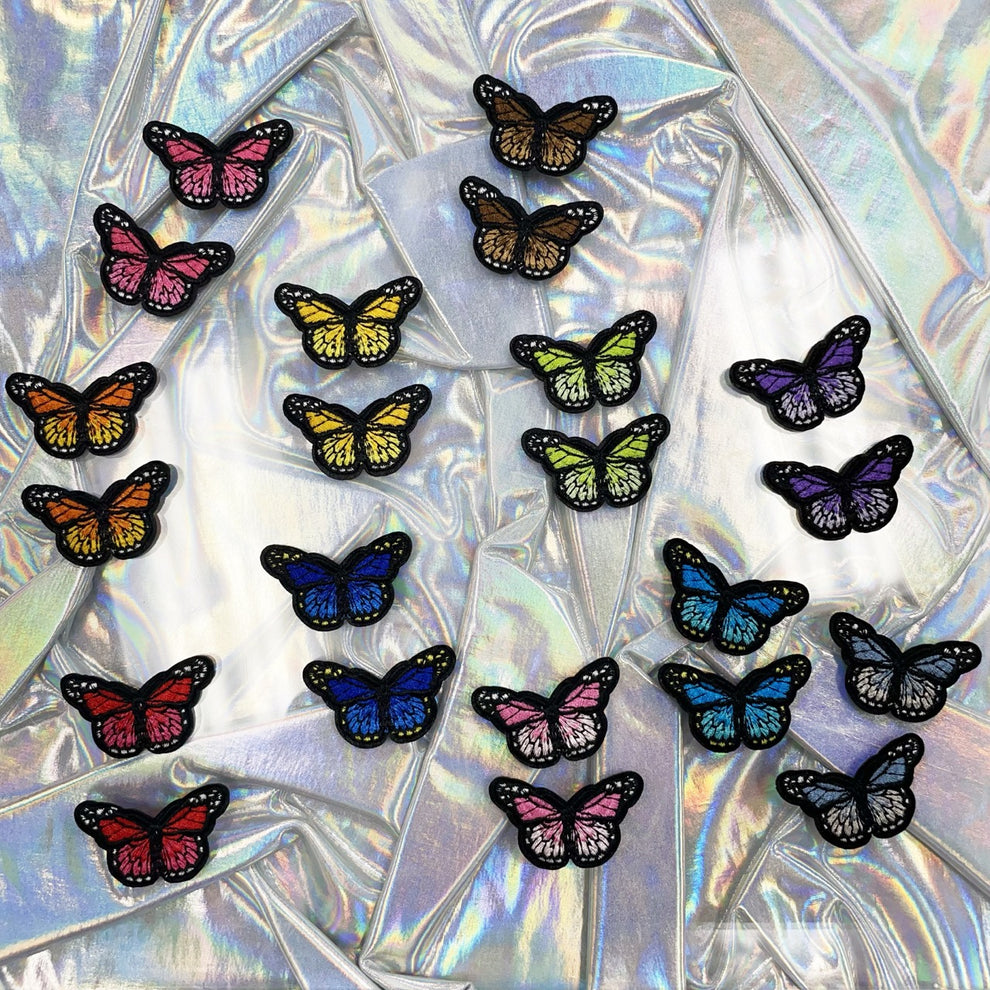 Small Butterfly Patch Pack - 22 Iron On Patches – The Crafty Engineer