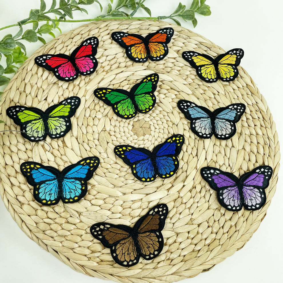 Iron-On Butterfly Patches - Multiple Sizes and Colors – The Crafty Engineer